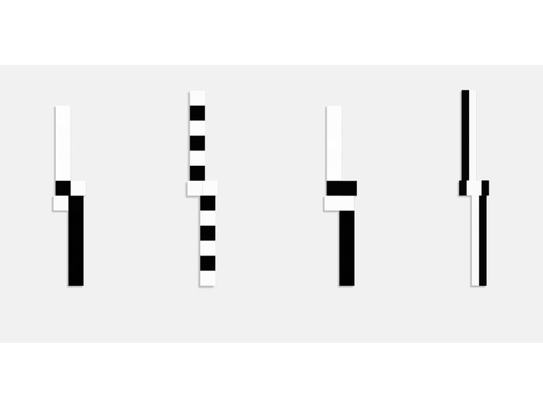4 interazioni lineari Painting by Giovanna Strada | Saatchi Art