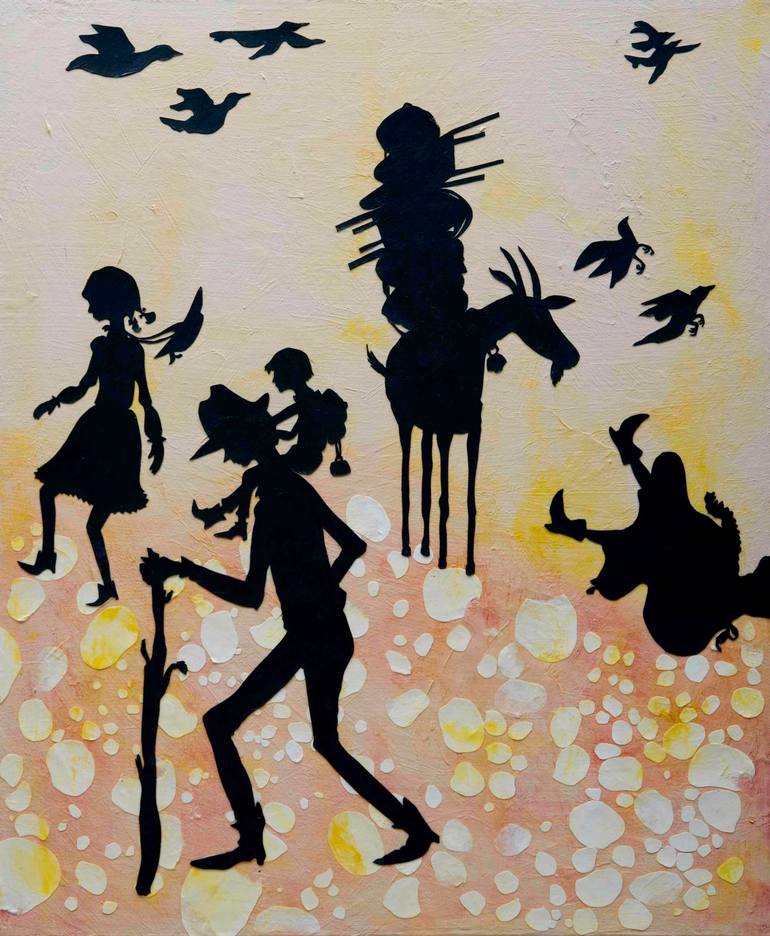 Migration Collage by Alicia Flannery | Saatchi Art