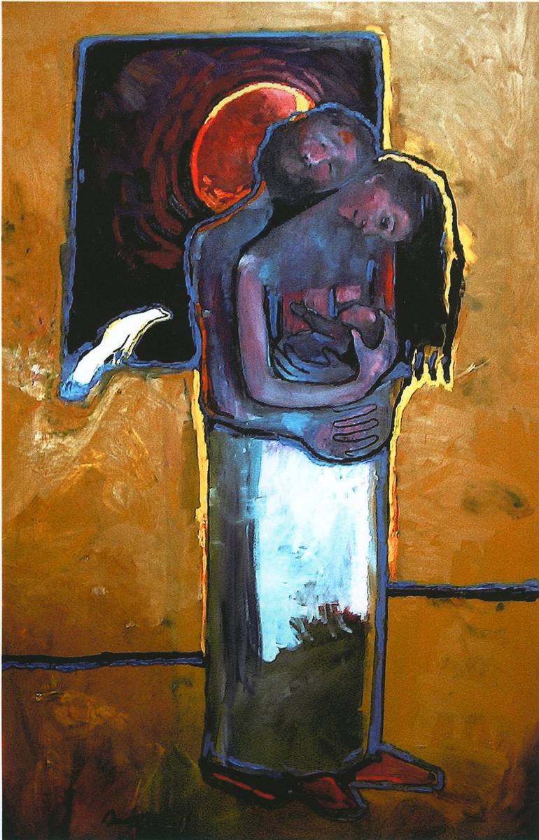 The Young Holy Family Painting by Daniel Bonnell | Saatchi Art