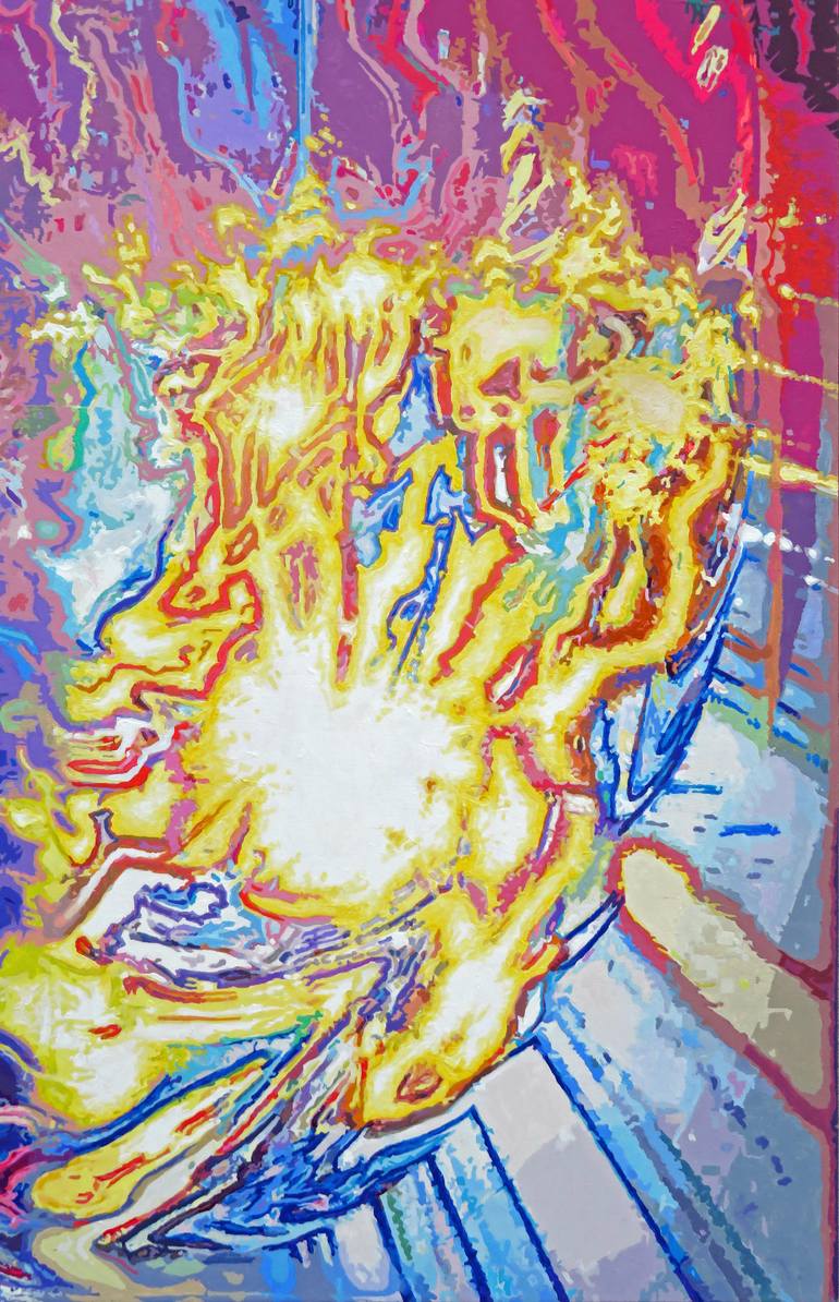 Partially Peeled Radioactive Baked Potato Painting by Jeff Cornish ...