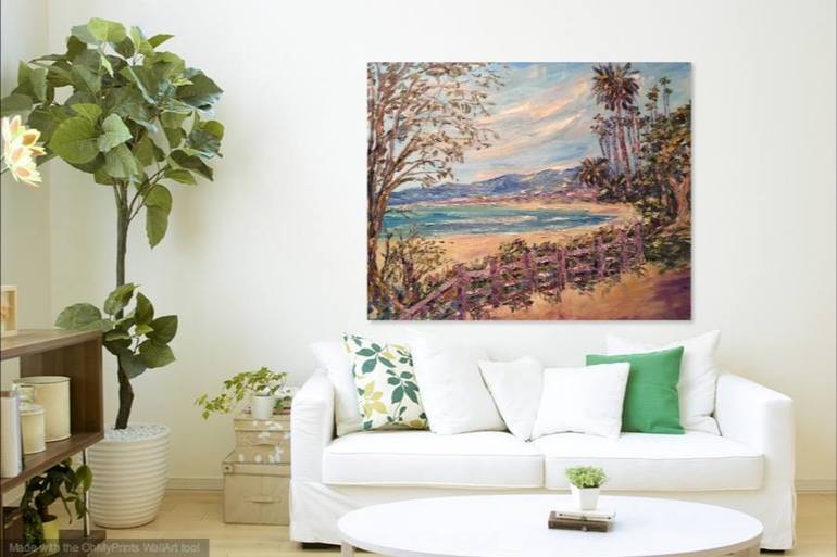 Stroll Down Ocean Walk Painting by Jacquelyn Fox | Saatchi Art