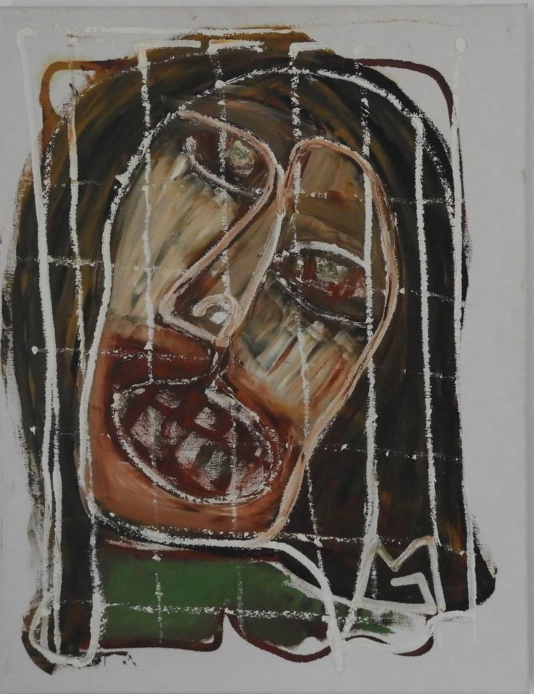Cage Painting by Gábor Mucsi | Saatchi Art