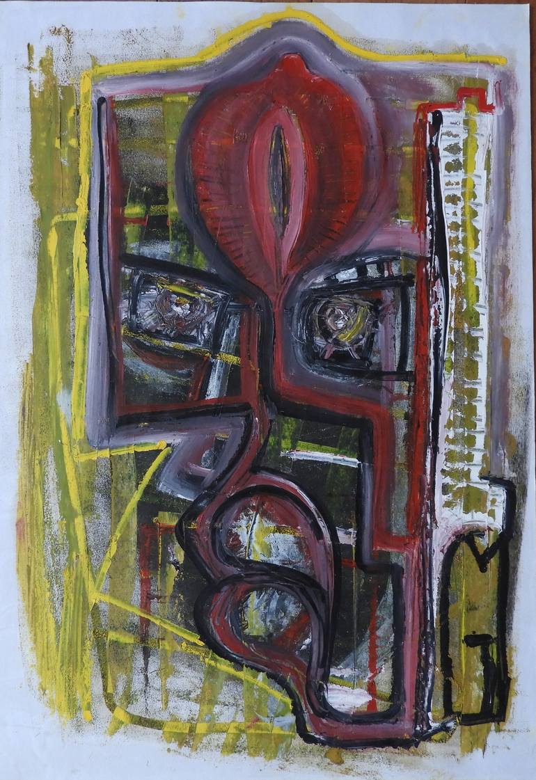 The king of thousand vagina Painting by Gábor Mucsi | Saatchi Art