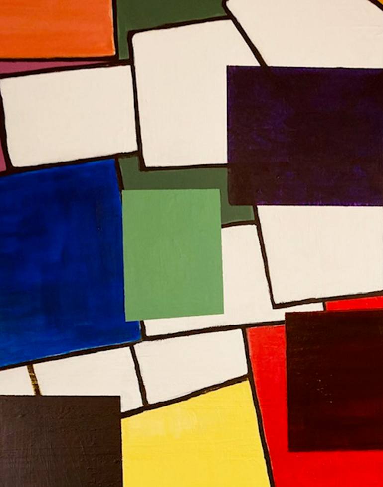 Overlapping Spaces Painting by Michael Wallace | Saatchi Art