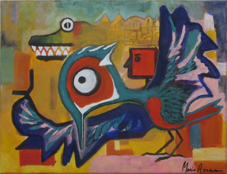 The last obeisance Painting by Mario Azzena | Saatchi Art