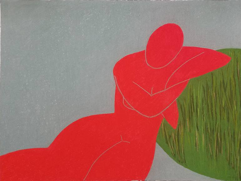 Ave' Drawing by Elvira Dayel | Saatchi Art