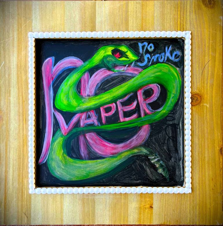 no smoke, no vaper Painting by Angela Ruth D'Agostino | Saatchi Art