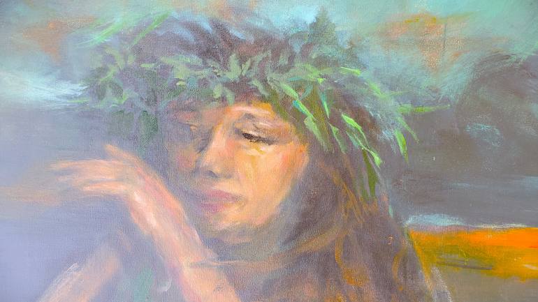 2022 listening Painting by ANGELA RUTH D'AGOSTINO | Saatchi Art