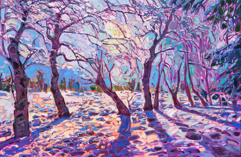 Winter Light Painting by Erin Hanson | Saatchi Art