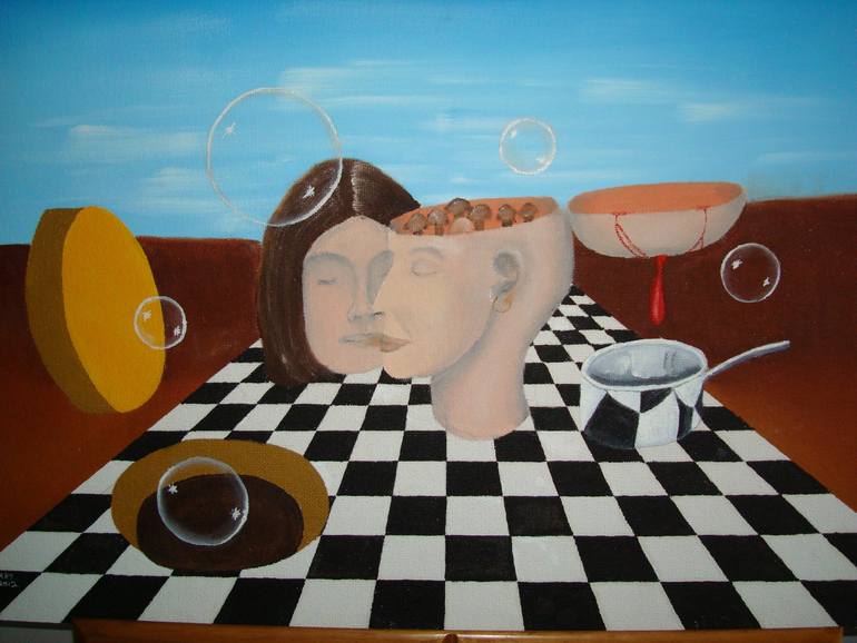 A DREAM IN THE MUSHROOM FIELD Painting by Gary McFall | Saatchi Art