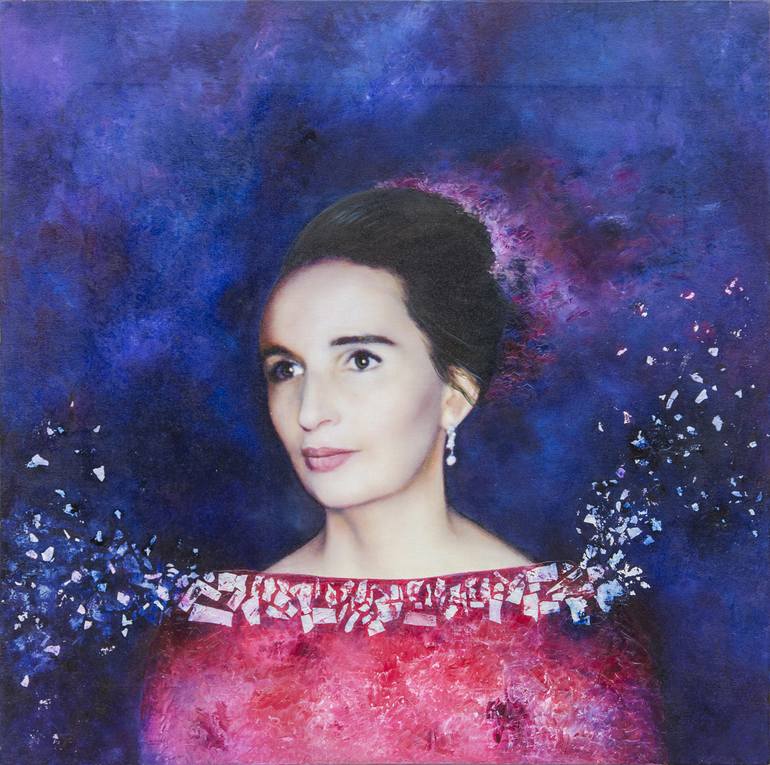 Moza Painting by Mónica de la Rosa Carpizo Moroka | Saatchi Art