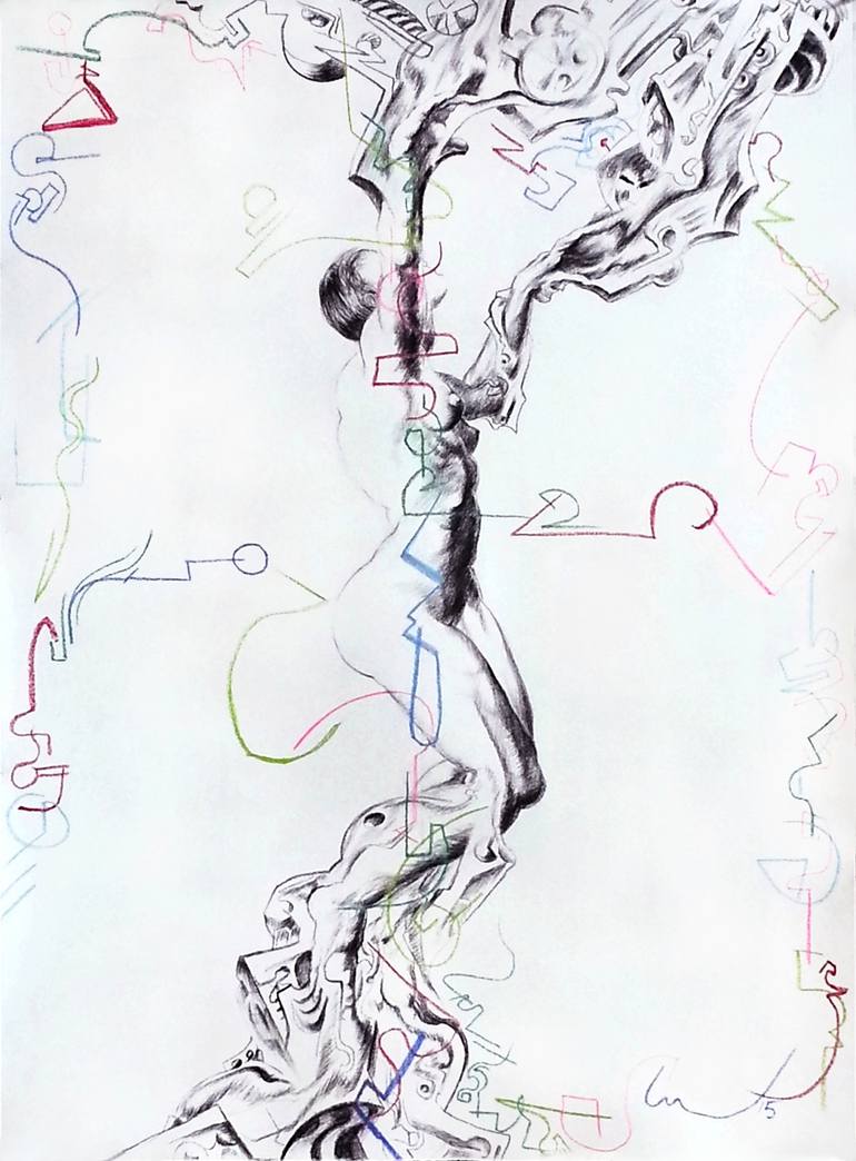 Transformation Drawing by Richard Claraval | Saatchi Art
