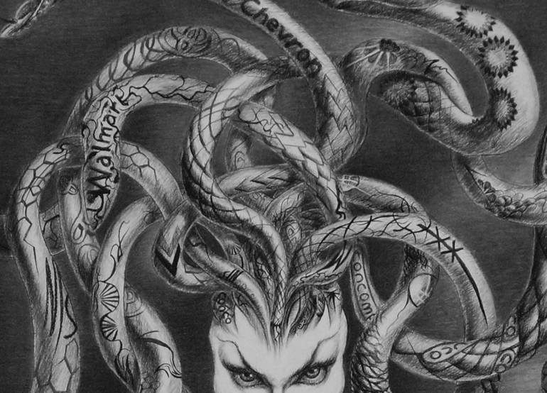 GREED Drawing by Richard Claraval | Saatchi Art