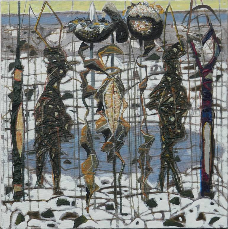 Winter Family Painting by Ratko Lalic | Saatchi Art