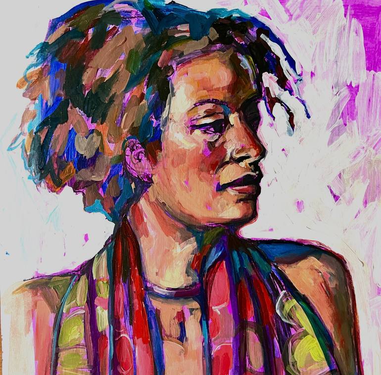 Portrait Study: Pigeon Painting by Meredith Steele | Saatchi Art