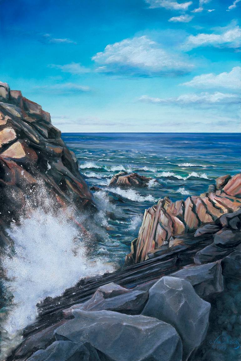 Marginal Way Painting by S Van Schaick | Saatchi Art