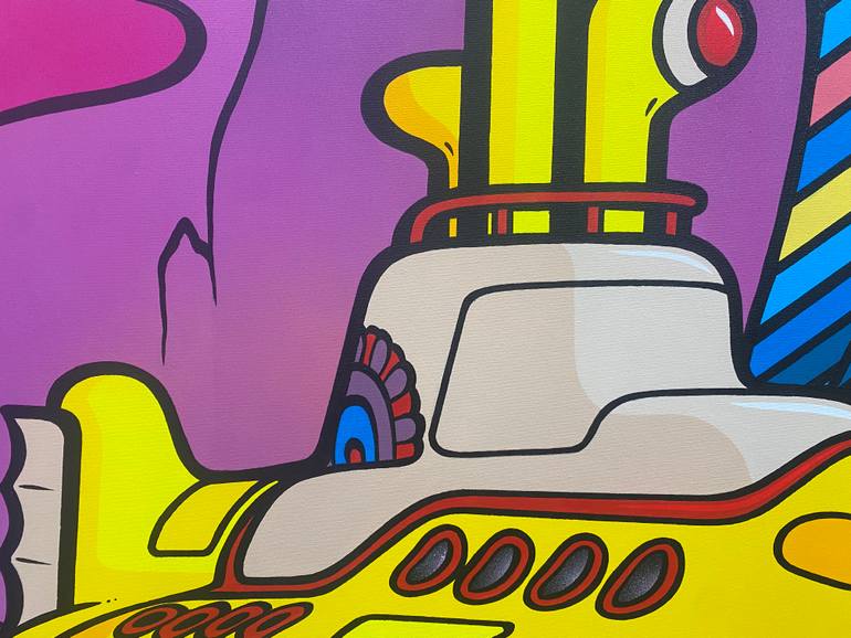 Yellow Submarine Painting by Jamie Lee | Saatchi Art