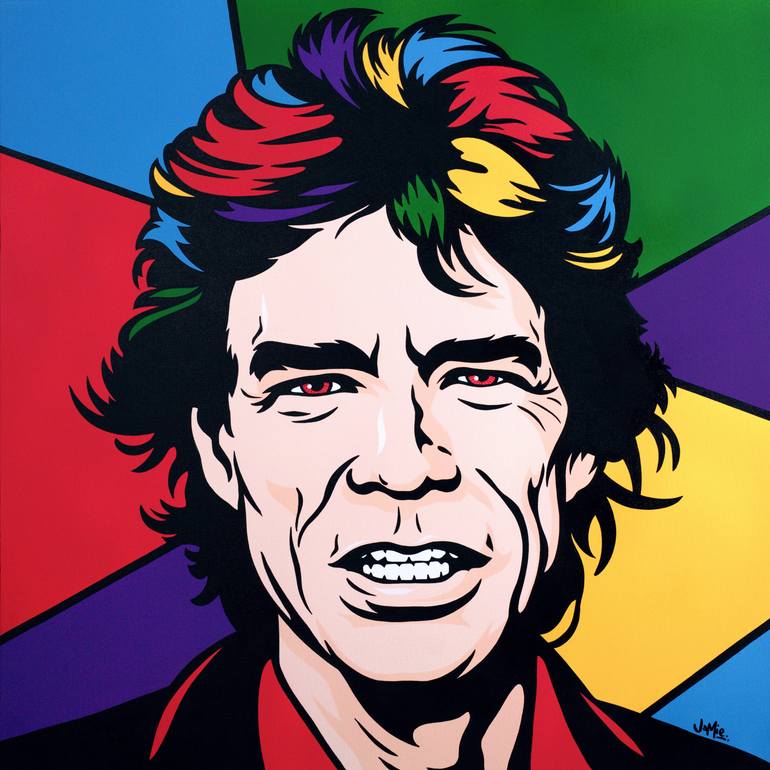 Mick Jagger Painting by Jamie Lee | Saatchi Art
