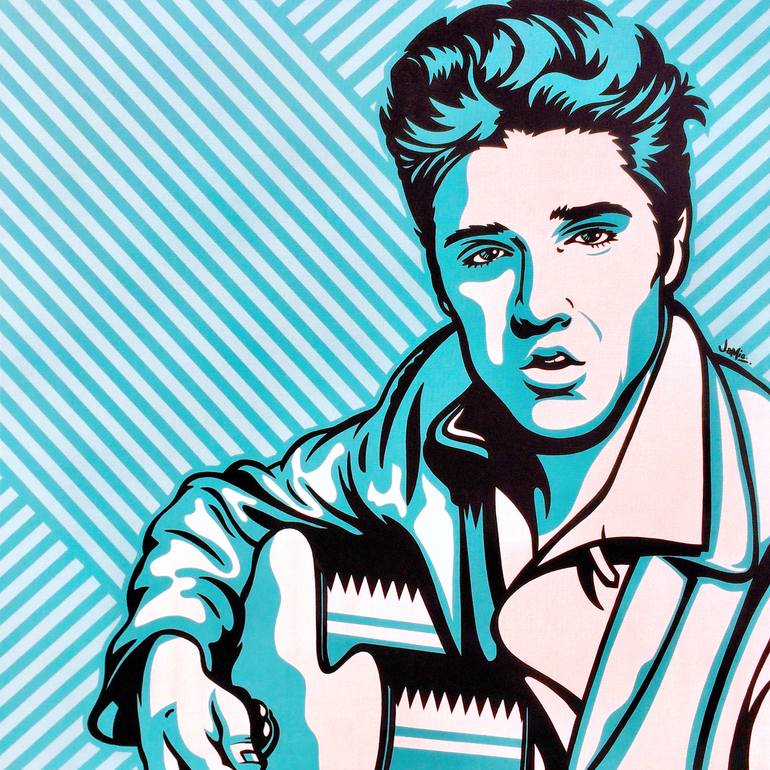 Elvis Painting by Jamie Lee | Saatchi Art