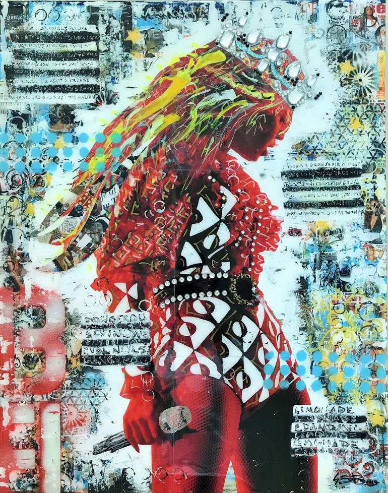 Queen B Collage by Greg Beebe | Saatchi Art