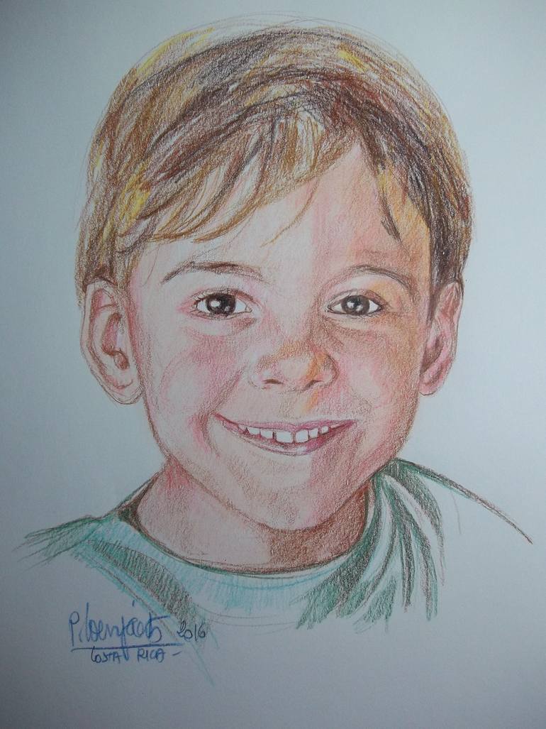 Smile. Drawing by Patricia Coenjaerts | Saatchi Art