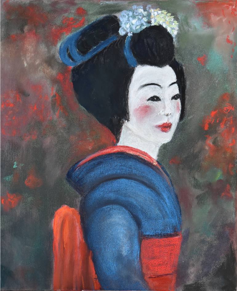 Geisha 7 Drawing by Herbert Ruf | Saatchi Art