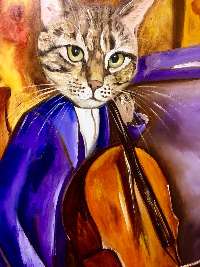 CAT TROY AS AN CELLIST INSPIRED BY PORTRAIT OF AMEDEO CLEMENTE ...
