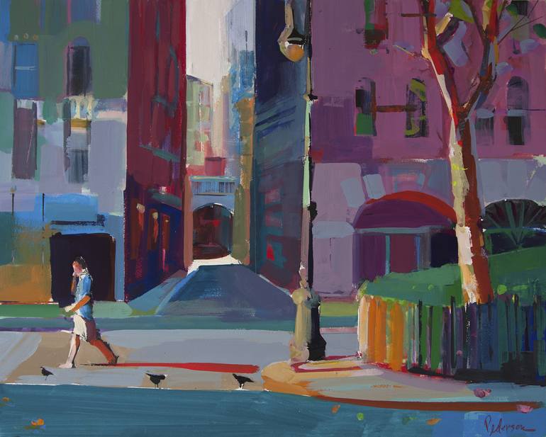 Duane St. NYC Painting by Janet Pedersen | Saatchi Art