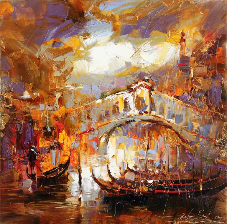 Venice by Andrey Figol Painting by Olexandr Zaprudskyi | Saatchi Art