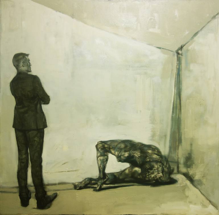 Procédure de deshumanisation Painting by Zhuljan Paçuku | Saatchi Art