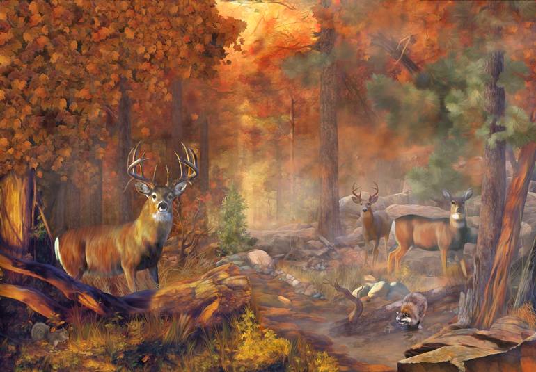 Season of Solitude Painting by Rick Wooten | Saatchi Art