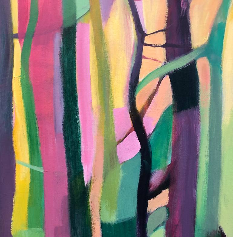 Tree Patterns VII Painting by Alison Newman | Saatchi Art