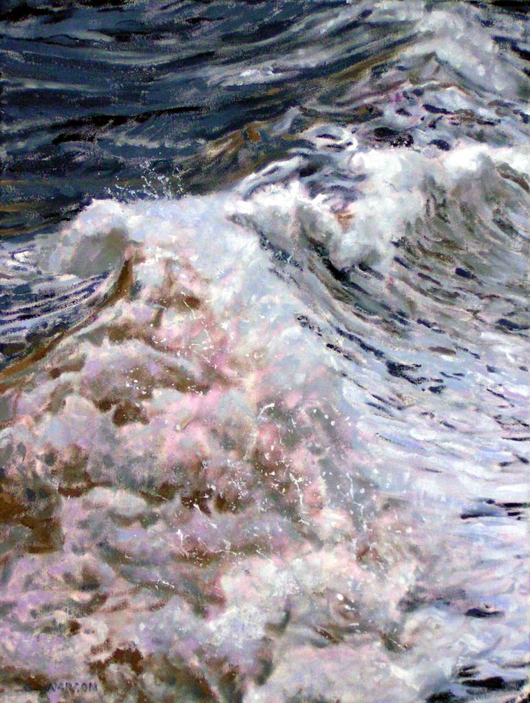 Converging Waves Painting by chris sampson | Saatchi Art