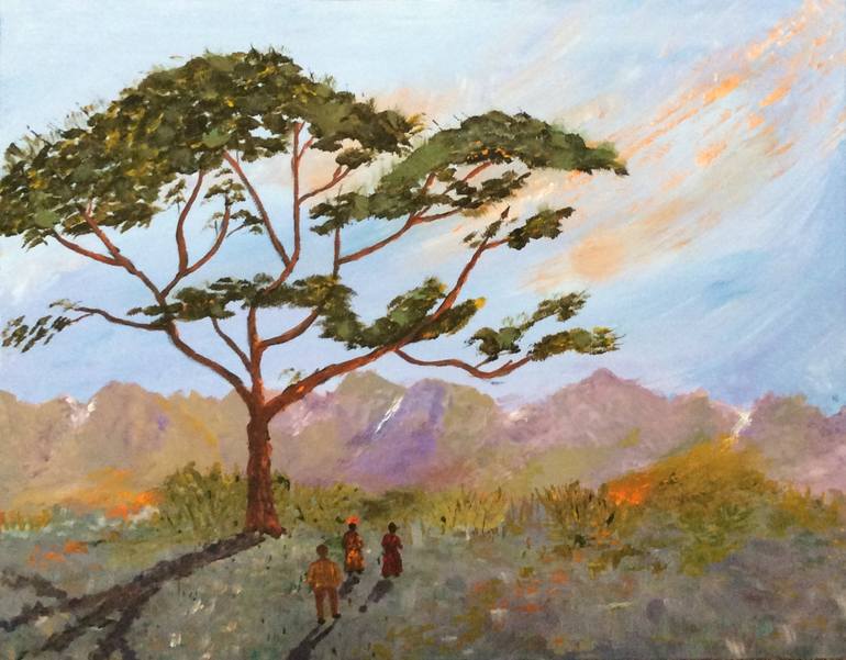 The Savanah Painting by Albert Perry | Saatchi Art