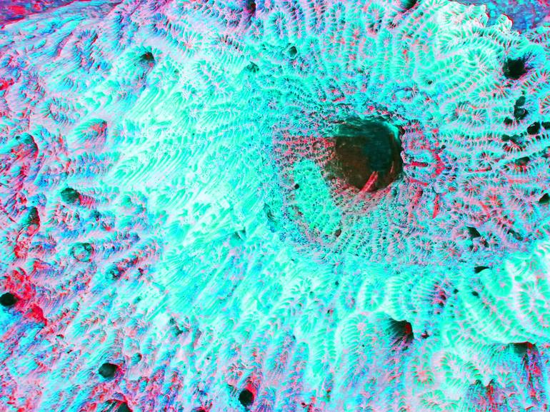 SQUARE HOLE & LACE, Cyan, 120 X 160 CM - Limited Edition of 12 ...