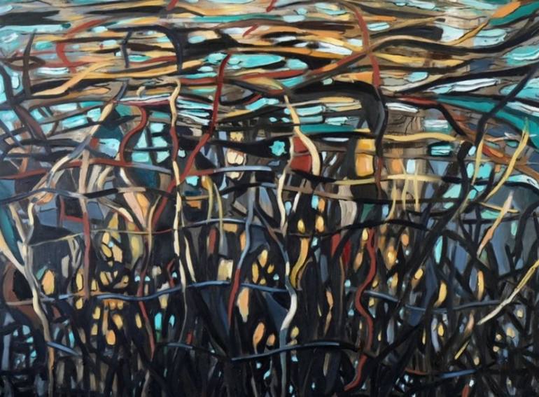 Living with the Fish Painting by Jaime Elkins | Saatchi Art