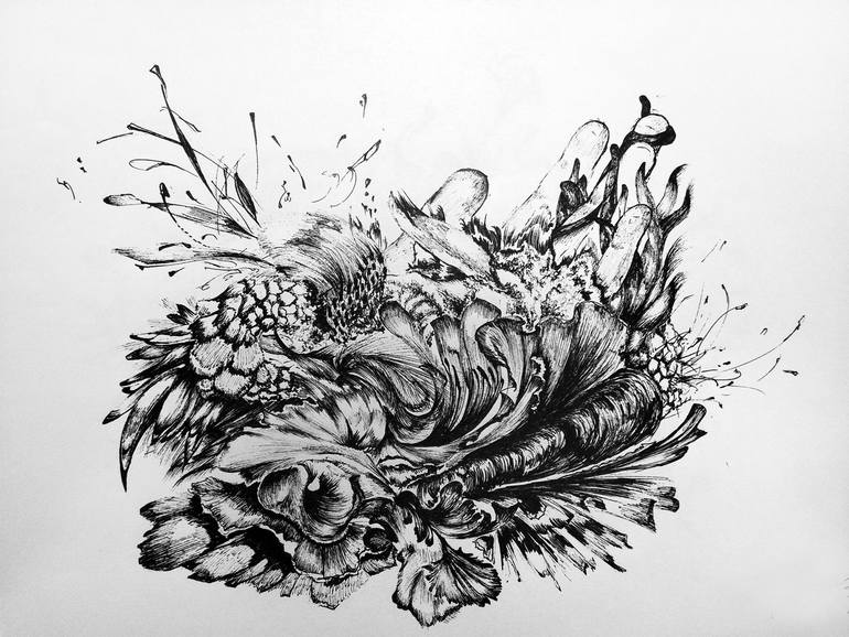 The hand of Eros Drawing by danli chen | Saatchi Art