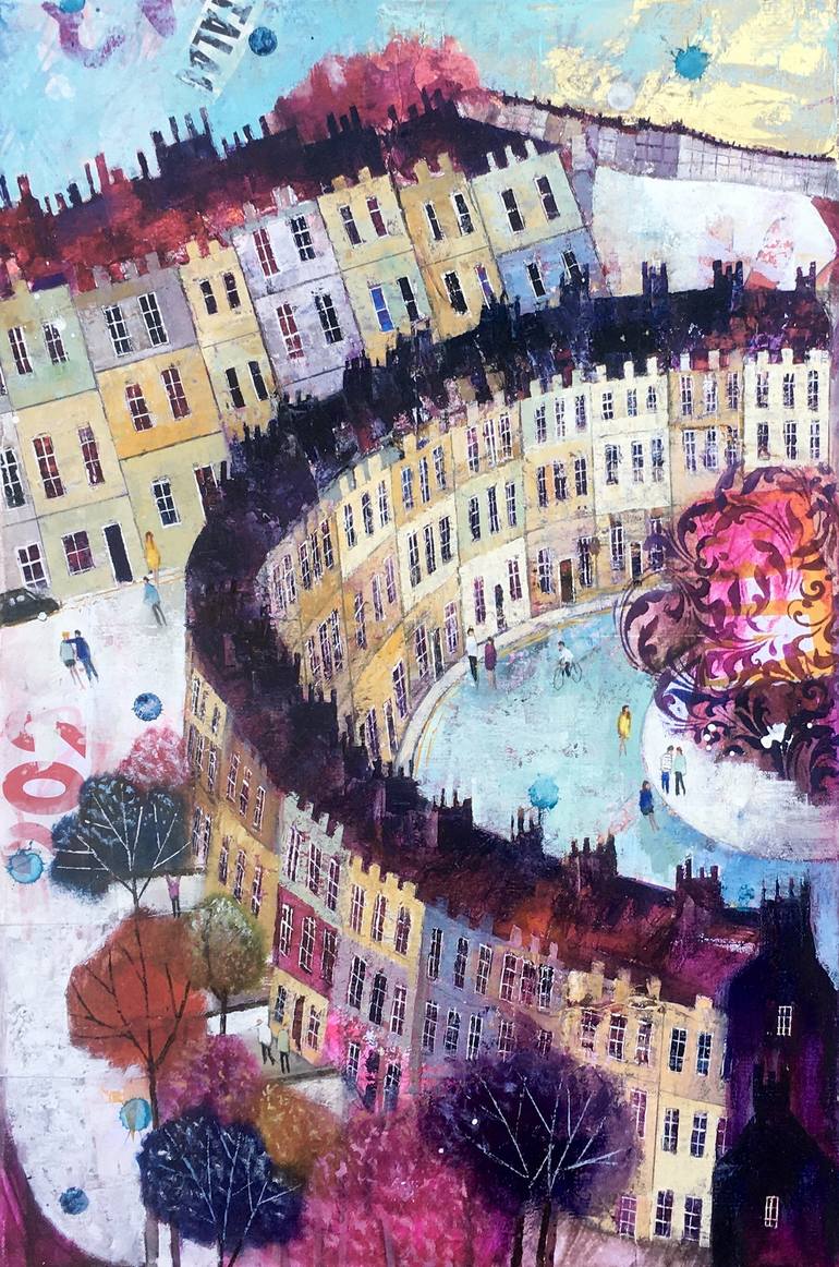 Purple Bath Painting by Richard Burel | Saatchi Art