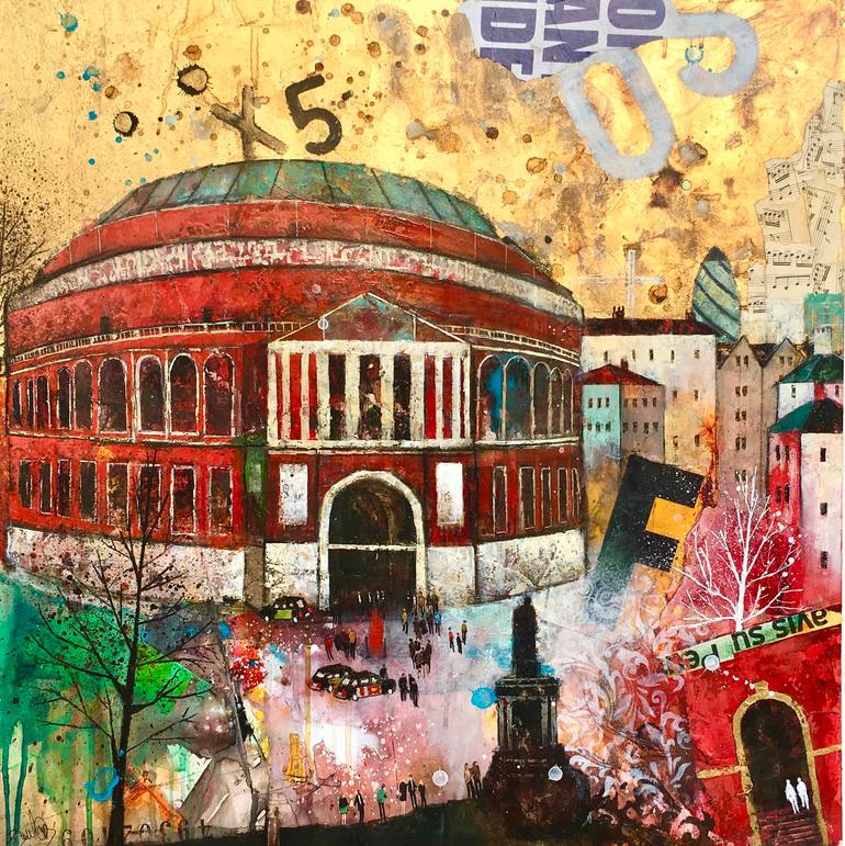 The Royal Albert Hall , London Painting by Richard Burel | Saatchi Art
