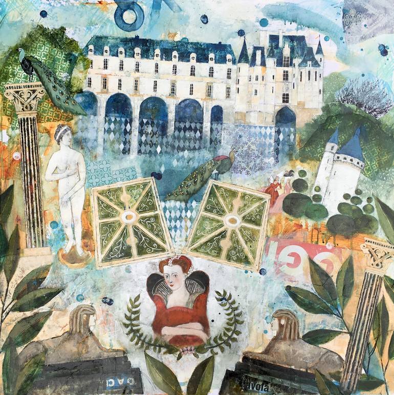 chateau de Chenonceau Painting by Richard Burel | Saatchi Art