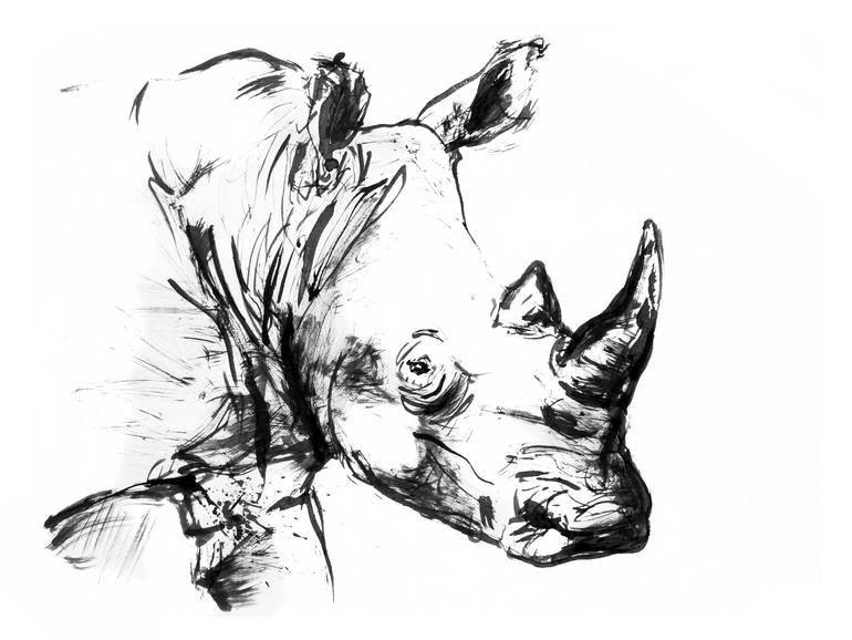 Staring through the mist Drawing by David Rabie | Saatchi Art