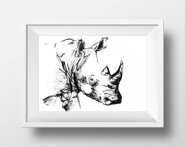 Staring through the mist Drawing by David Rabie | Saatchi Art