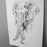 African Elephant Drawing by David Rabie | Saatchi Art