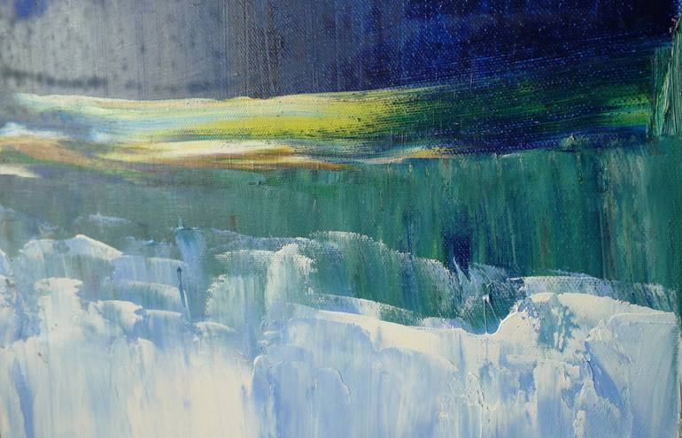 Waterfall. Painting by Laurence Friedlander | Saatchi Art