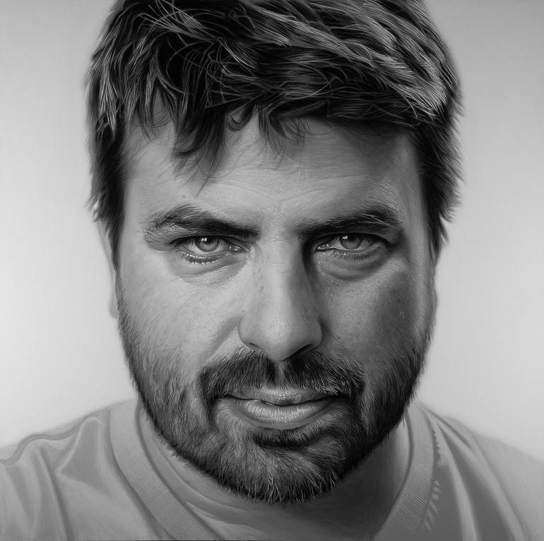 Portrait of John Painting by Tony Chimento | Saatchi Art