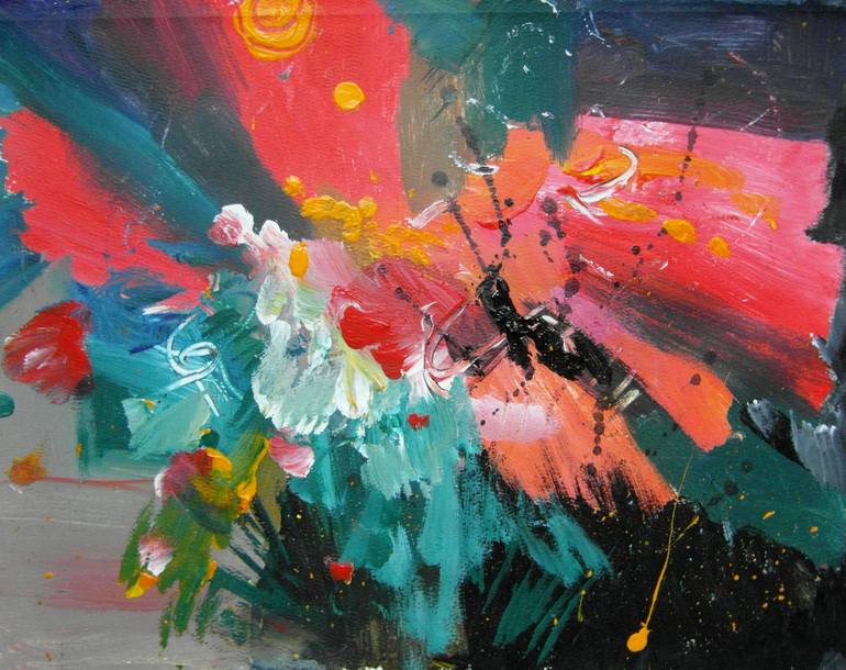abstract Interstellar Painting by Olga Lomax | Saatchi Art