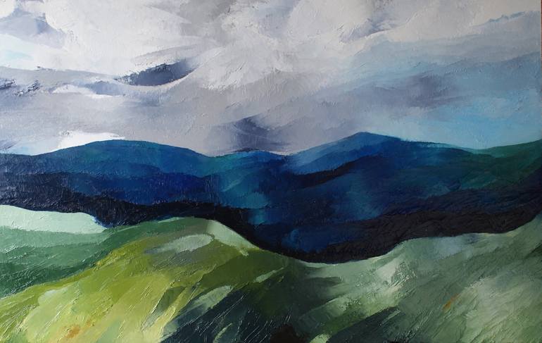 Landscape 0004 Painting by Alex Vaught | Saatchi Art