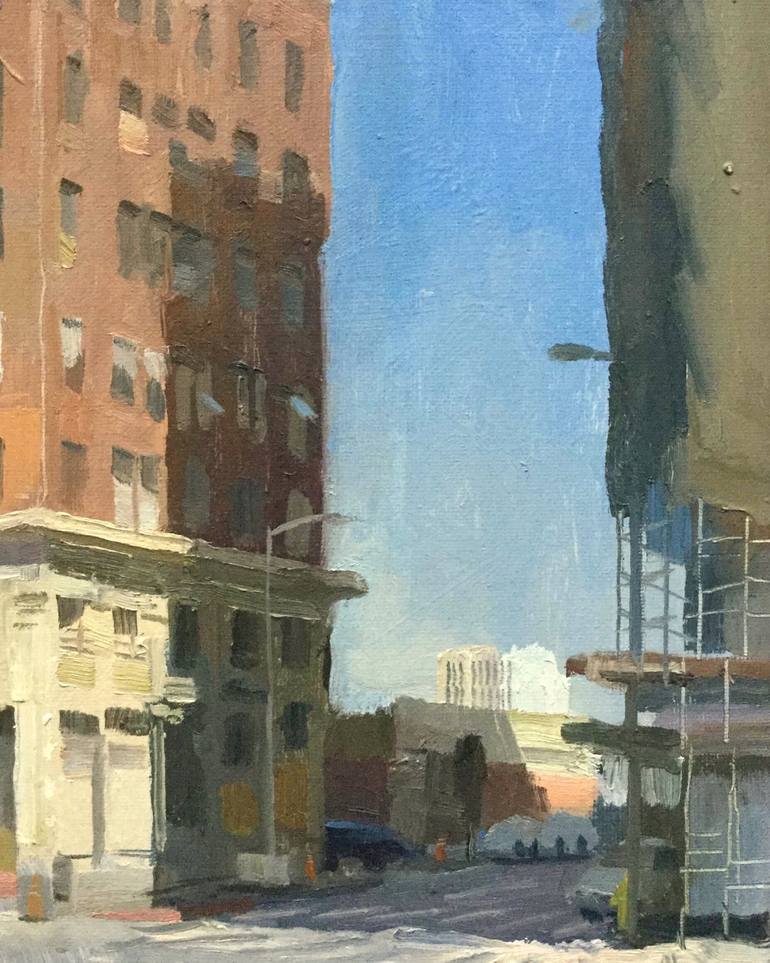 Olympic and Broadway, downtown Los Angeles Painting by Alex Schaefer ...