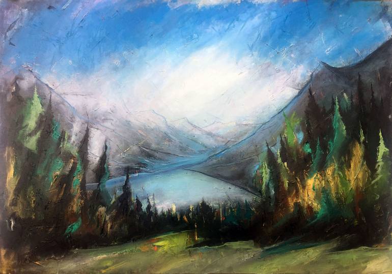 Look into the distance. Art. 19.36. Painting by Nazar Tuvakov | Saatchi Art