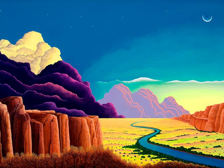 En Pais de Dios Painting by Daniel Brown | Saatchi Art